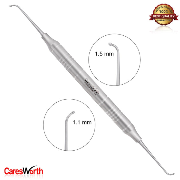 Dental Double Ended Ball Burnisher Fig #26-27S, USA/CA