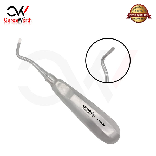 Dental Root Elevator Potts #6 - High-Quality Extraction Tool