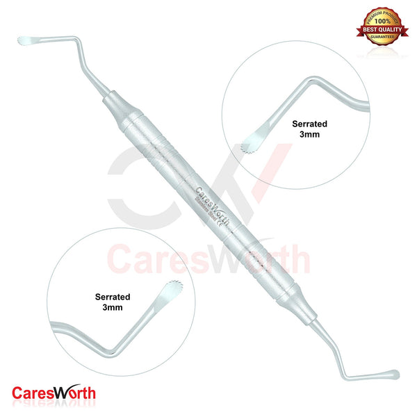 Buy Dental Lucas Bone Curettes Set Of 3pcs Micro Serrated