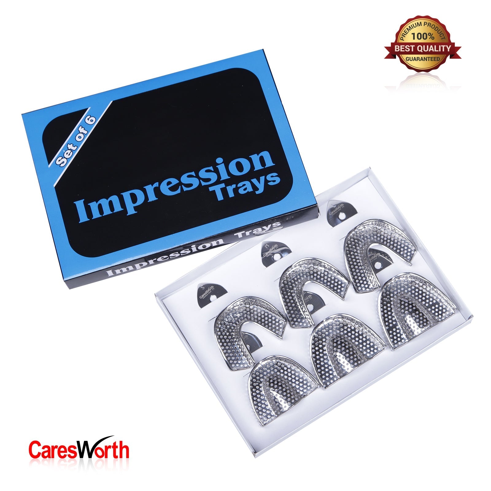 Dental Impressions Stainless Steel Autoclavable Dental Impression Trays ...