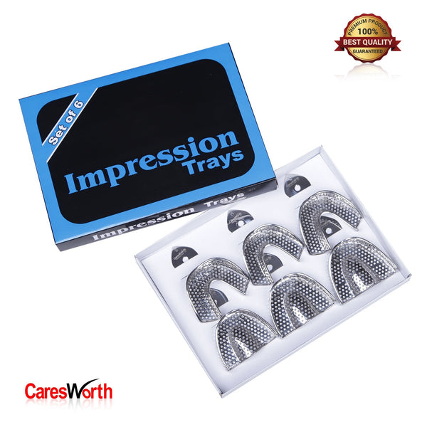 Autoclavable Metal Dental Impression Trays | Set of 6Pcs CA