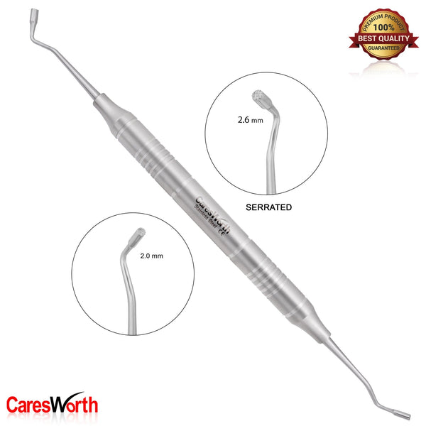 Dental Filling Instrument 1/2 Serrated, 2.0MM/2.6MM Plugger/Condenser ...